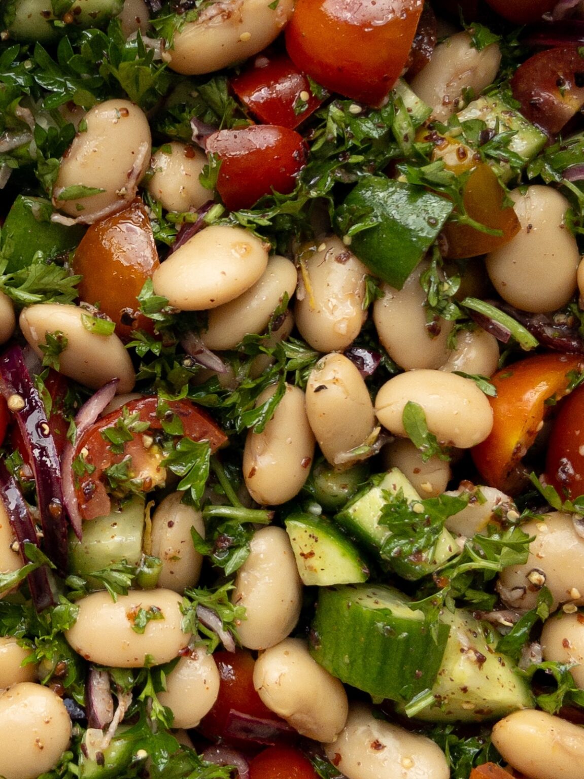 Fresh Lemon and Garlic Butter Bean Salad with Sumac
